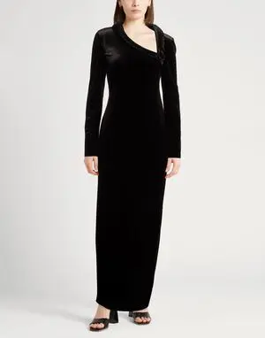 Emporio Armani Maxi Dress Size Polyester, Elastane