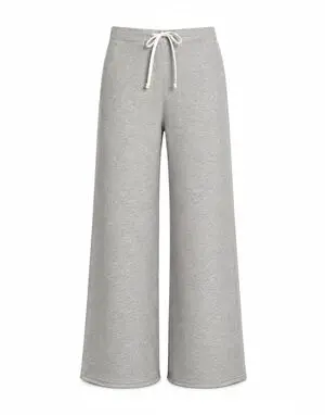 Liviana Conti Cotton French Terry Wide-leg Pants
