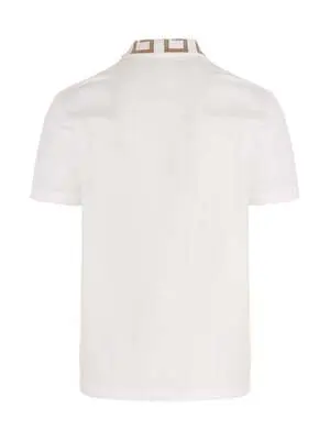 Versace Greca' Polo Shirt - White
