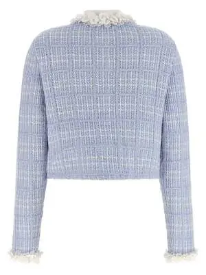 SELF-PORTRAIT Check Knit Jacket