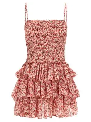 Isabel Marant Étoile Elodie" Floral Print Mini Dress - Red