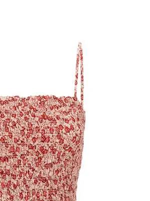 Isabel Marant Étoile Elodie" Floral Print Mini Dress - Red