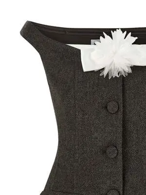 SELF-PORTRAIT Bardot Neckline Dress