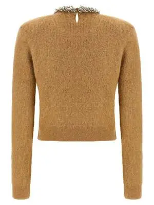 SELF-PORTRAIT Sweater With Jewel Embroidery