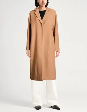 Herno Coat Camel Size Wool, Polyamide