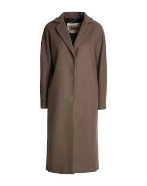 Herno Single-breasted Wool And Polyamide Coat - Brown