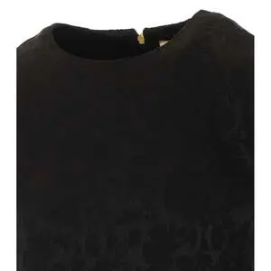 Saint Laurent Jacquard Mini Dress With Monogram Logo