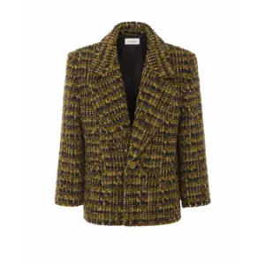 Saint Laurent Tweed Single Breasted Jacket