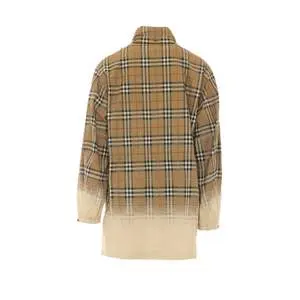 Burberry Tropical Gabardine Parka With Gradient Check