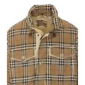 Burberry Tropical Gabardine Parka With Gradient Check