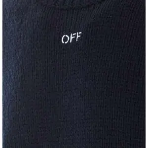 Off-White Wool Arrow Maxi Embroidery Sweater