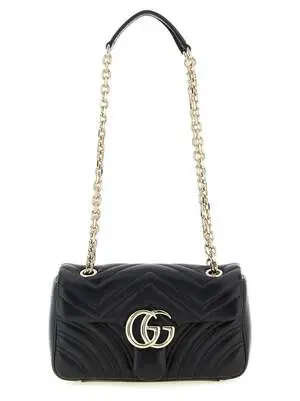 Gucci Gg Marmont' Small Shoulder Bag - Black
