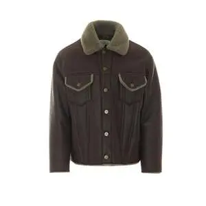 MAISON MARGIELA Waxed Shearling Jacket
