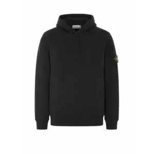 Stone Island Logo Hoodie - Black
