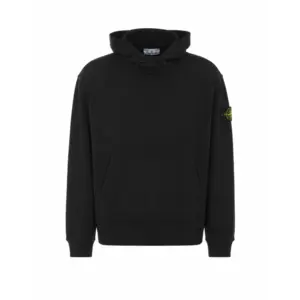 Stone Island Stone Island Men Logo Hoodie Black
