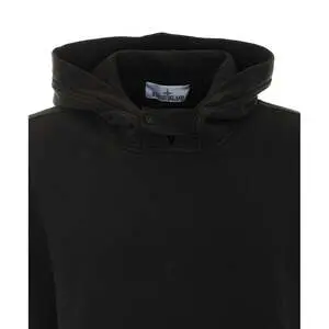 Stone Island Logo Hoodie - Black