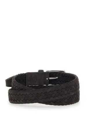 TOD'S Suede Intreccio Belt - Multicolor