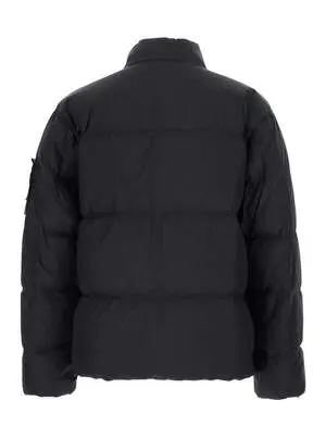 Stone Island Hooded Jacket In Tech Fabric - Multicolor