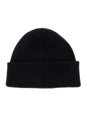 AMI Paris Wool Cap With Brim And Cuff For