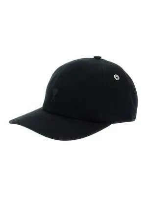 AMI Paris Baseball Cap With 'adc' Logo In Black Cotton For - Multicolor