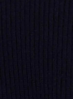 Saint Laurent Ribbed Wool Sweater With V-neck Back