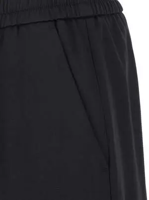 GOLDEN GOOSE Joggers With Pockets And Ribbed Hems In Black Virgin Wool For