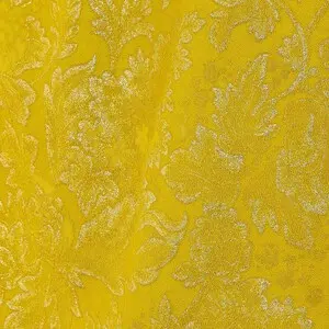 Saint Laurent Jacquard And Lace Barocca Mini Skirt - Yellow