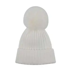 Moncler Logo Beanie With Pon Pon