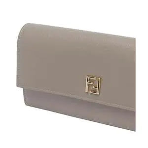Fendi Ff Continental Wallet With Chain