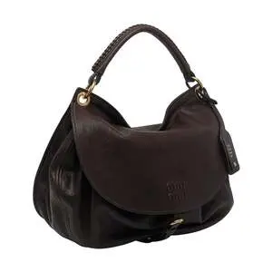 Miu Miu Leather Rendez-vous Shoulder Bag - Brown