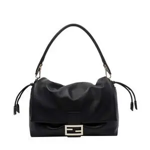Fendi Baguette Soft Large Handbag - Black