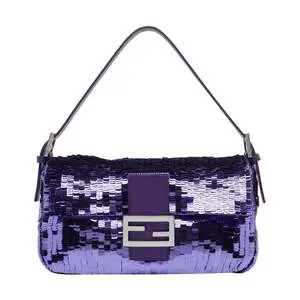 Fendi Baguette 26424 Shoulder Bag - Purple