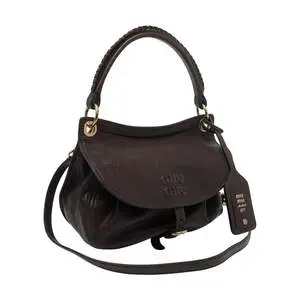 Miu Miu Leather Rendez-vous Shoulder Bag - Brown