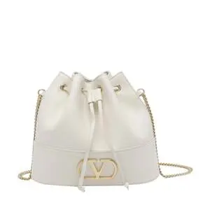 Valentino Garavani Vlogo Signature Bucket Bag - White