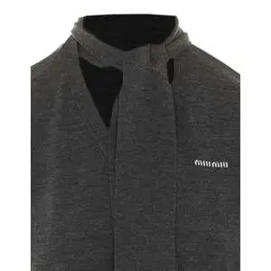 Miu Miu Logo Cardigan