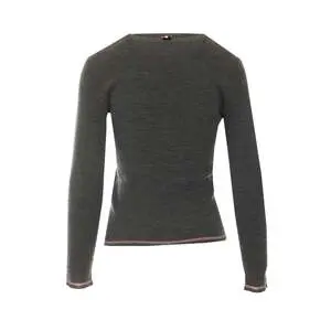 Thom Browne Merino Wool Rib Stitch Cardigan With Contrast Piping