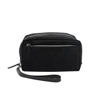 Fendi Small Ff Double Zip Beauty Case - Black