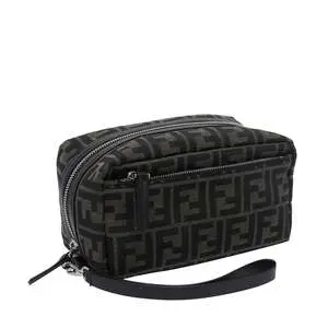 Fendi Small Ff Logo Double Zip Beauty Case
