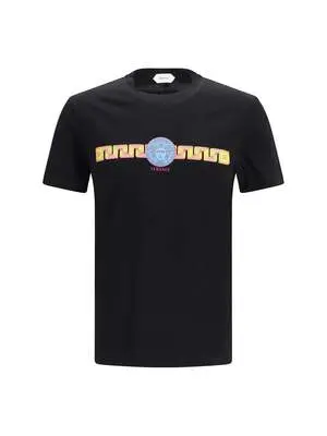 Versace Slim Cotton Jersey T-shirt - Black