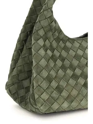 Bottega Veneta Small Campana Shoulder Bag - Green
