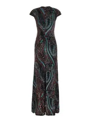 Etro Long Dress With All-over Print