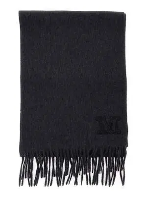 Max Mara Wsdalia Scarf With Tech Fabric Details For - Gray
