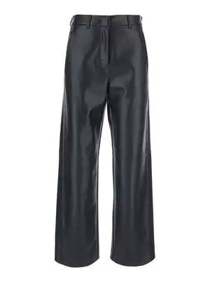 Max Mara S Sospiro Pants With Pockets And Visible Hems In Blue