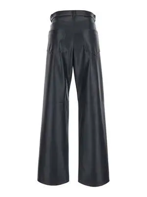 Max Mara S Sospiro Pants With Pockets And Visible Hems In Blue