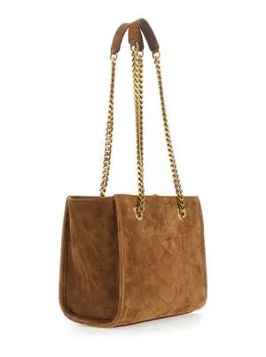 Saint Laurent Niki Suede Shoulder Bag - Multicolor