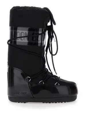 Moon Boot Iconic Snow Boots With Maxi Logo Print - Multicolor