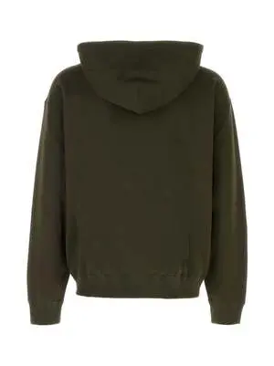 JIL SANDER Olive Cotton Sweatshirt