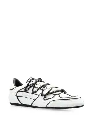 Dolce & Gabbana Low-top Sneakers In Calfskin - White