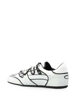 Dolce & Gabbana Low-top Sneakers In Calfskin - White