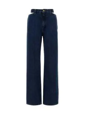 JIL SANDER 140 Treated Wide-leg Jeans - Blue